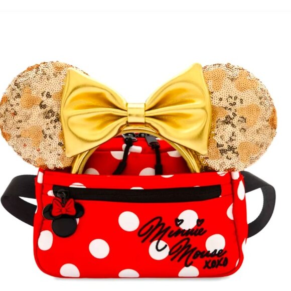 Disney | Bags | Disney Nwt Minnie Mouse Red Polka Dot Fanny Pack | Poshmark